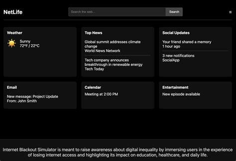 Internet Blackout Devpost