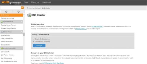 How To Configure Clustered Nameservers On Cpanel Server