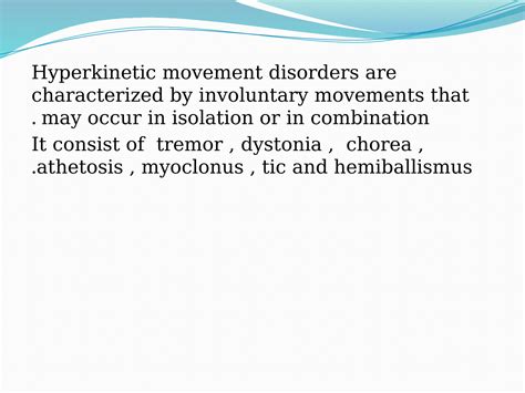Solution Hyperkinetic Movements Disorders Studypool Solution Hyperkinetic Movements Disorders Studypool
