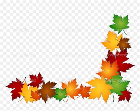 Fall Leaves Border Clipart