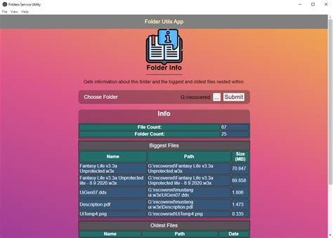 Folder Services Utils App Devpost