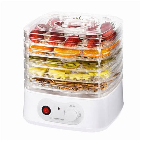 Сушилня за плодове и зеленчуци Esperanza Ekd004 250w 4 нива Подходяща за гъби месо и билки