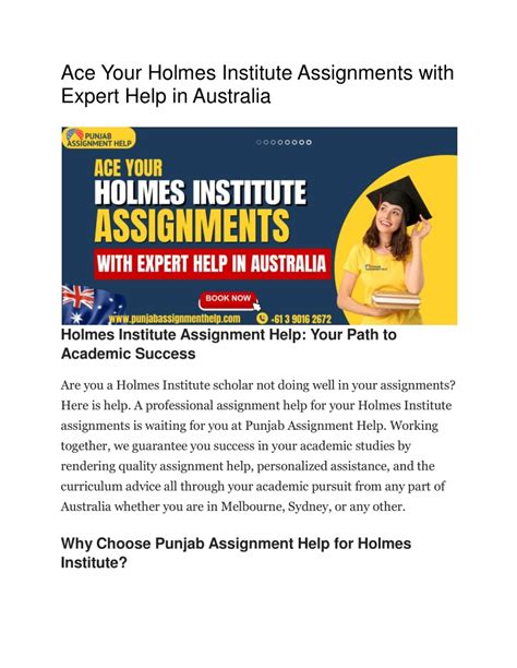 ppt ace your holmes institute assignments with expert help in