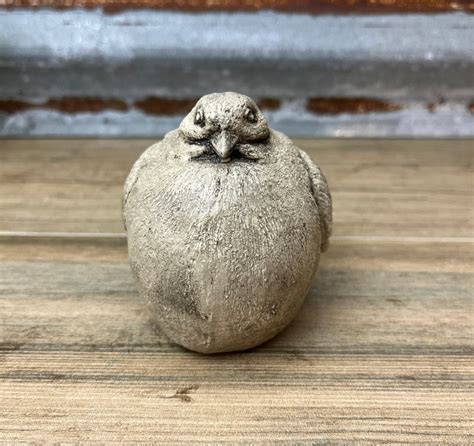 Chubby Bird Figurine Bird Statue Shabby Chic Bird French Country Bird