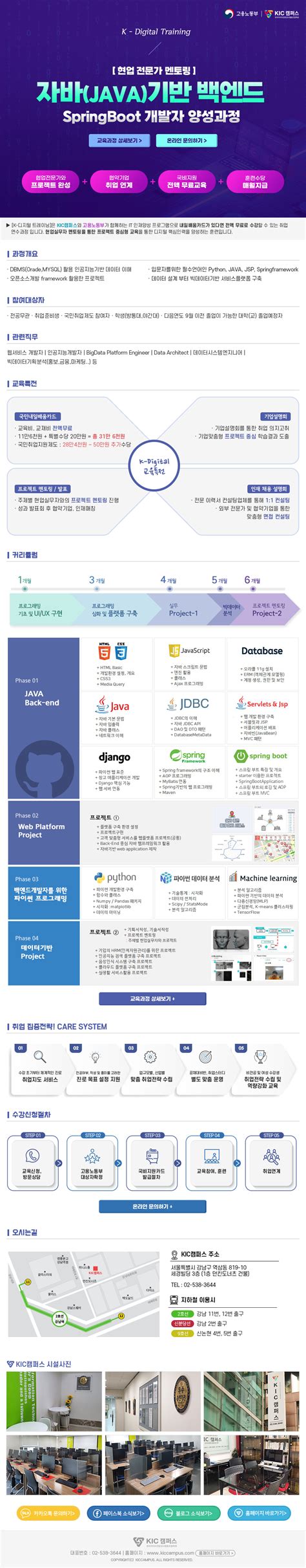 51개강 자바java기반 백엔드springboot 개발자 양성과정 구인구직홍보 자바스크립트 개발자 포럼