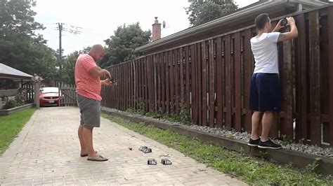 Lighting A Driveway Path With Solar Powered Fence Lights - YouTube