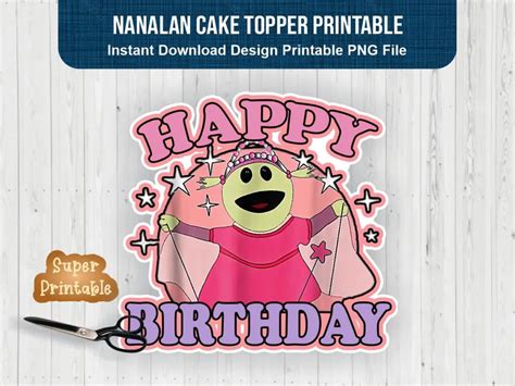 Nanalan Cake Topper Printable Png Vectorency