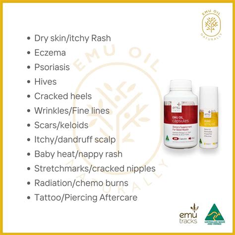 Emu Tracks Pure Emu Oil Australia 250ml Relieve Eczema Dry Itchy