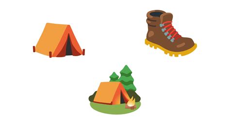 🏕️ Camping Emojis ⛺ 🥾