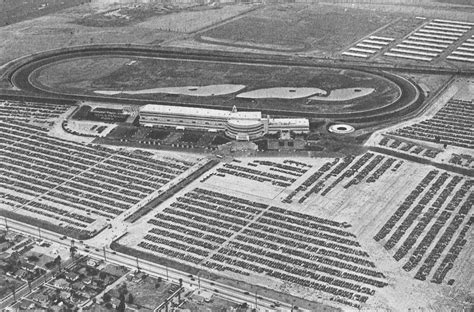 Aerial Shot Of Hollywood Park Race Track Los Angeles Not Long After It