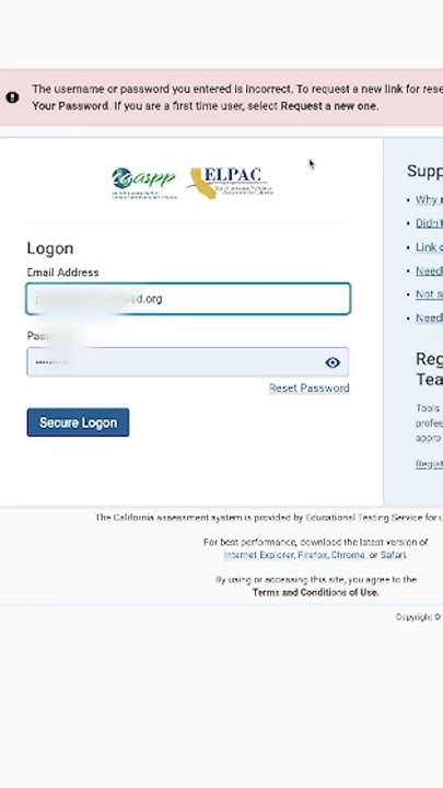 How To Reset Your Password On Casspp Testing Casspp Statetesting
