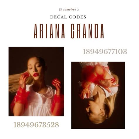 Decal Codes Ariana Granda Baddie Outfits Ideas Coding Clothes
