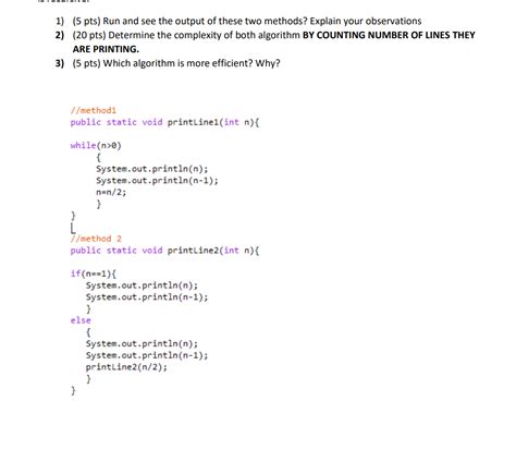 solved 1 5 pts run and see the output of these two