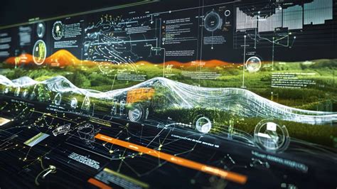 Data Visualization Event Digital Landscape Infographic Technology Environment Abstract Viewpoint