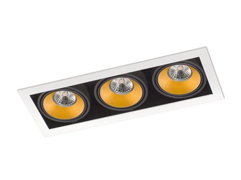 Ceiling Recessed Spotlight Piccolo Frame Triple By Orbit