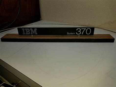 Ibm System 370 Header Banner Masthead Off Mainframe Cpu Console Free Shipping 1981735859