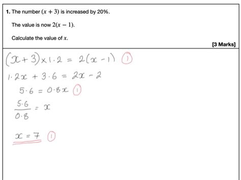 Gcse Further Maths Exam Worked Solutions Teaching Resources