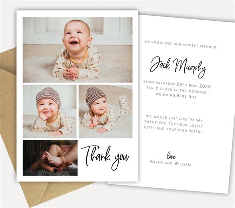 Christening Thank You Cards