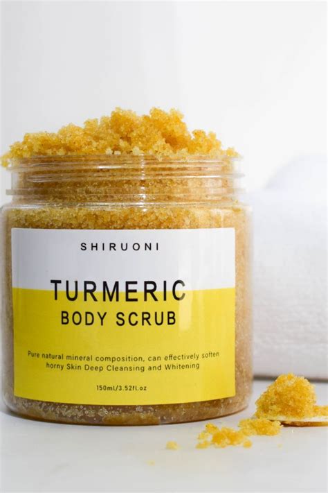 Exfoliating Organic Face And Body Honey Ginger Turmeric Body Scrub