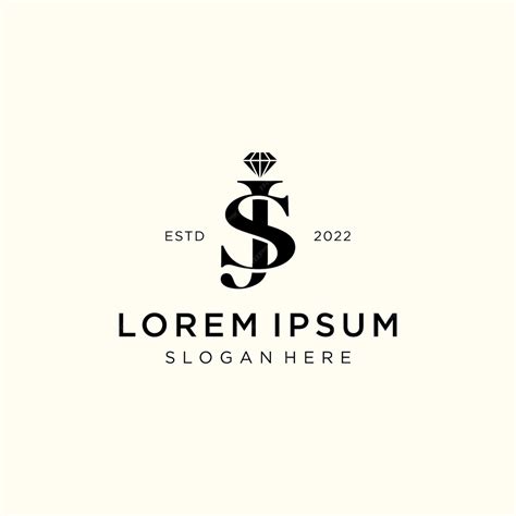 Premium Vector Initial Letter Sj Js With Diamond Shape Jewelry Logo Design Inspiration