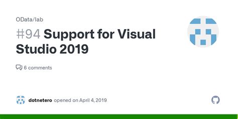 Support For Visual Studio Issue OData Lab GitHub