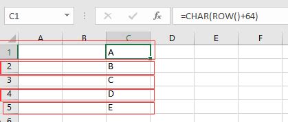 How To Get A Row Or Column Letter Of The Current Cell In Excel
