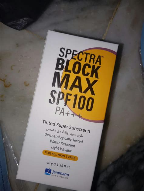 Jenpharm Spectra Block Max Tinted Super Sunblock Cream 40g Highfypk