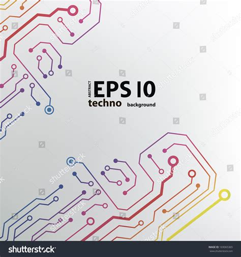 Circuit Board Pattern Abstract Technology Hitech Stock Vector Royalty