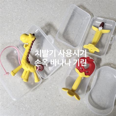 아기 치발기 사용시기 손목 바나나 기린 치발기 종류 네이버 블로그