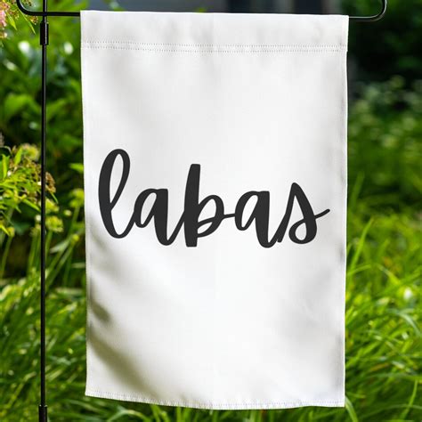 Labas Garden Flag Banner Yard Sign Lithuanian Lithuania Front Home