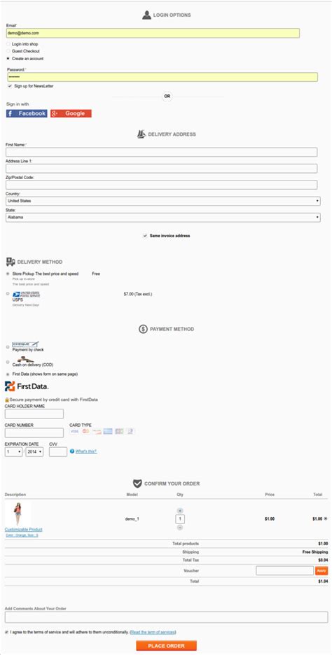 best practices and features of a one page checkout module knowband