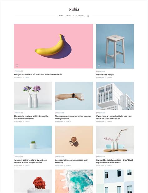 Nubia Responsive Multipurpose Jekyll Theme Jekyll Themes