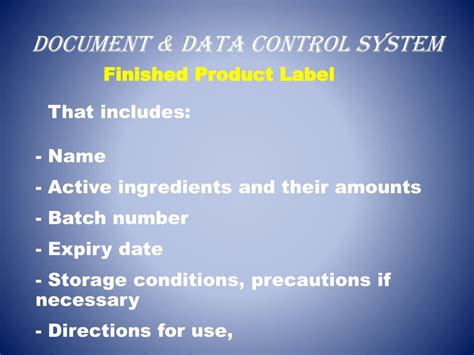Ppt Document And Data Control System Powerpoint Presentation Free