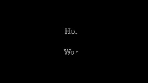Hello World Youtube