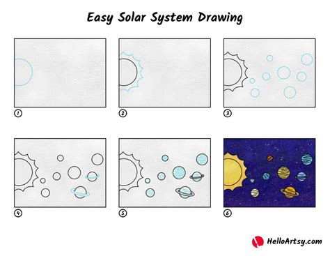 Simple Solar System Drawing