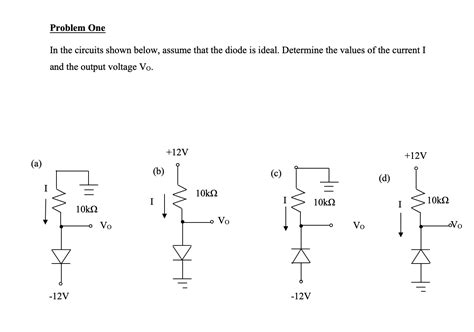Solved Problem One In the circuits shown below, assume that | Chegg.com