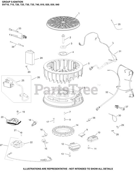 Kohler SV735-3023 - Kohler Courage Twin Engine, Made for MTD, 26hp, 19 ...