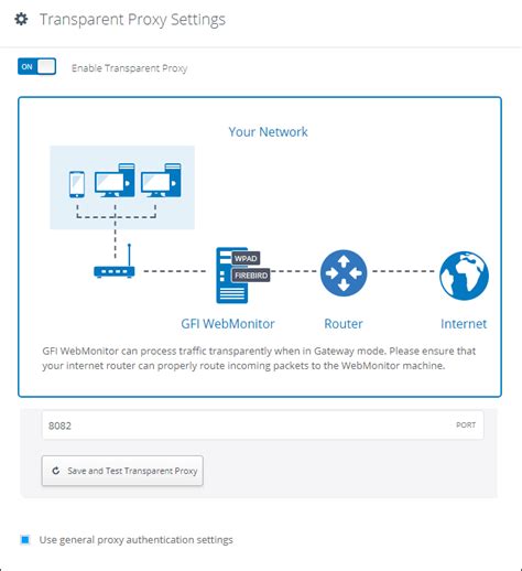 Enabling Transparent Proxy