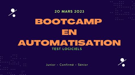 Bootcamp En Automatisation Tests Logiciels Gratuit