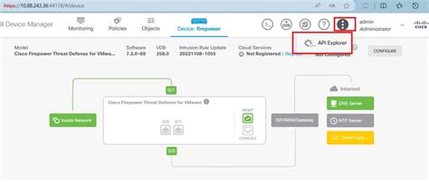 demonstrate navigation through secure firewall s api explorer cisco