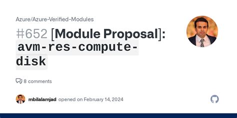 [module proposal] `avm res compute disk` · issue 652 · azure azure verified modules · github
