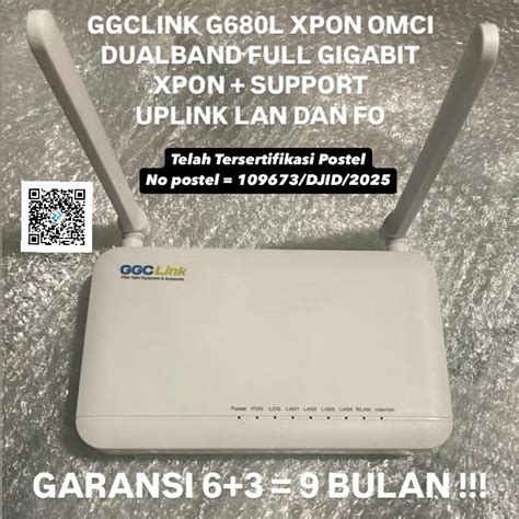 Jual ONT XPON DUALBAND GGCLink G680L NEW XPON GPON EPON ONU DUALBAND JunDW Shopee Indonesia