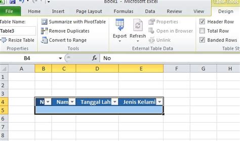 Cara Membuat Border Otomatis Di Ms Excel Dengan Mudah