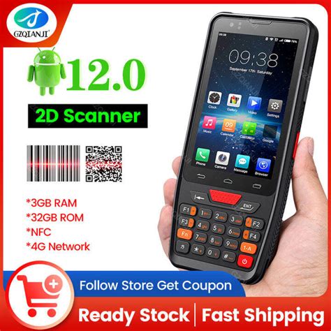 Gzqianji 4g Rugged Android 12 Handheld Pda Terminal With 1d 2d Barcode Scanner Nfc Smart