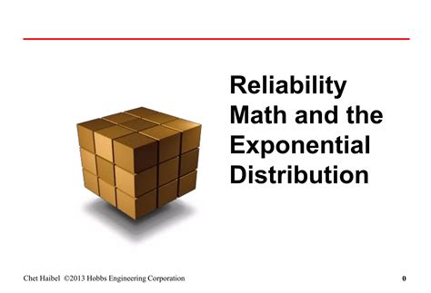 Reliability Math And The Exponential Distribution Pdf