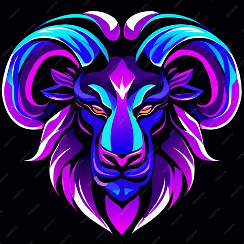 Premium Vector Menacing Horned Creature Logo