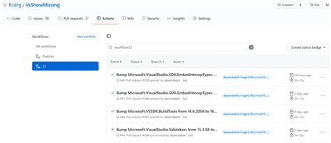 building with github actions