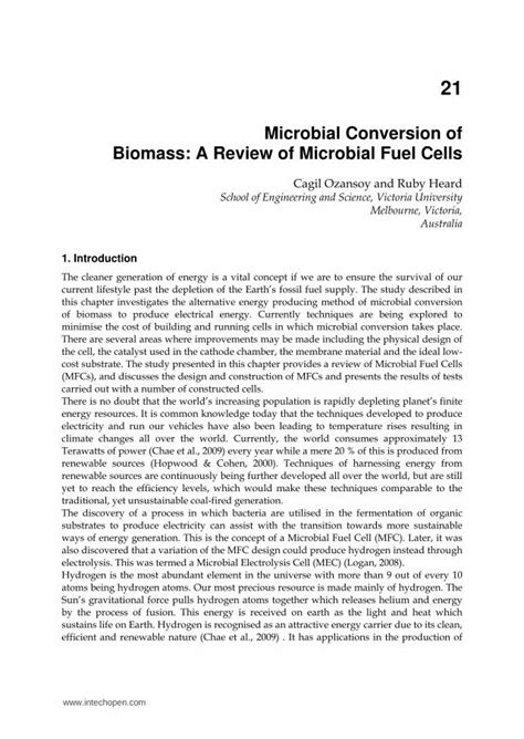 Pdf Microbial Conversion Of Biomass A Review Of Microbial Pdfs 16656 Pdf