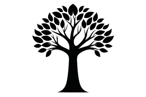 Black Tree Vector Isolated On White Background 41446607 Vector Art At
