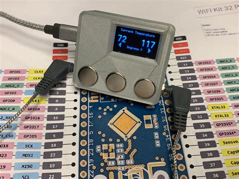 esp32 capacitive touch input using metallic hole plugs for buttons